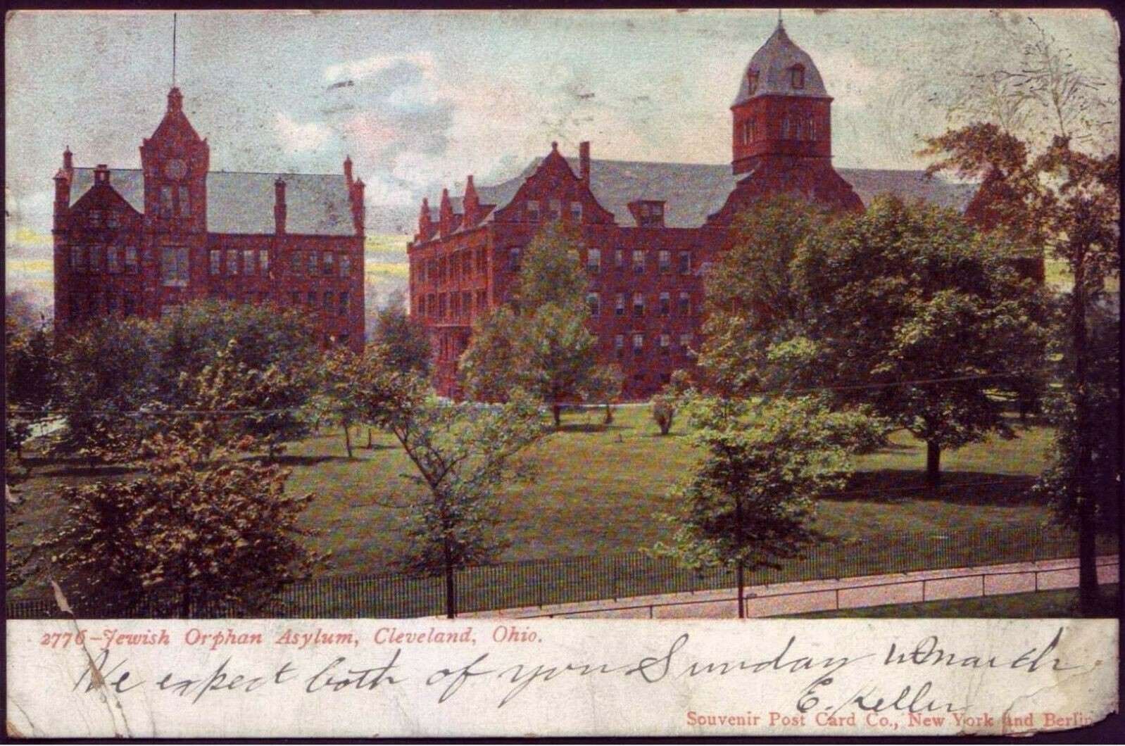 Orphan Asyium Cleveland Ohio - Judaica Postcard Jewish United States ...