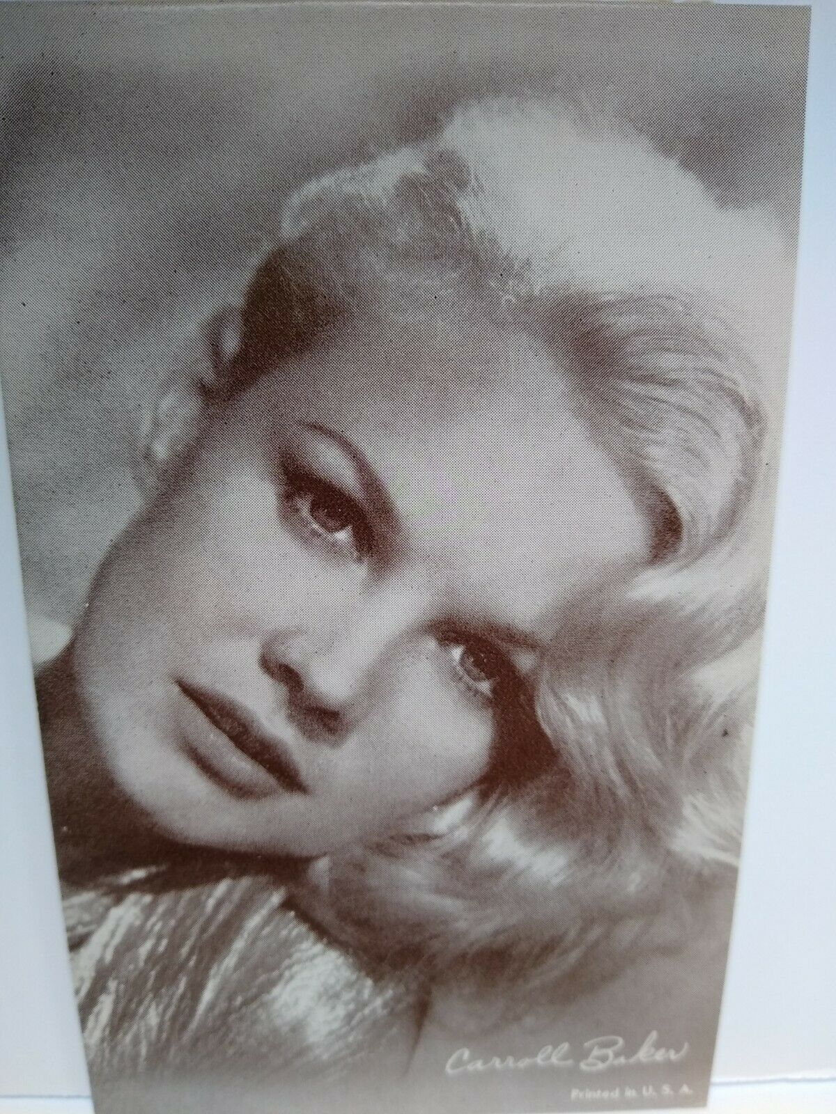 Carol Baker Sexy Close Up Postcard Unused Vintage American Actress NOS ...