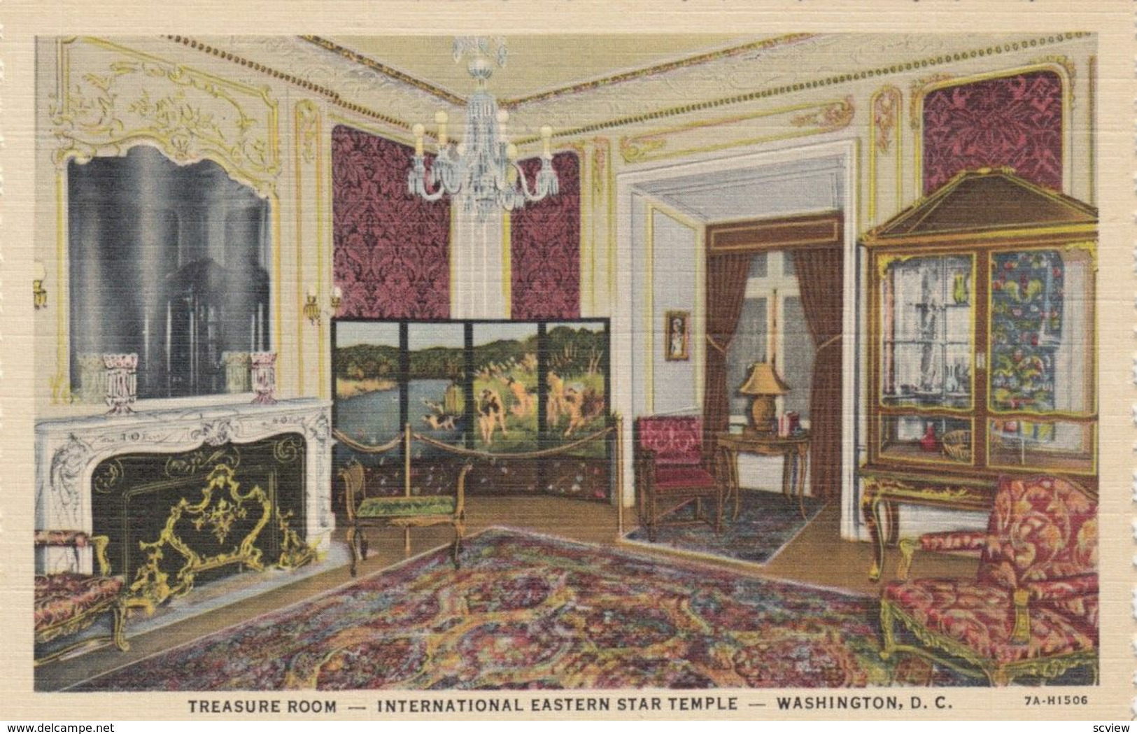 WASHINGTON DC, 1930-40s; Treasure Room, International Eastern Star ...