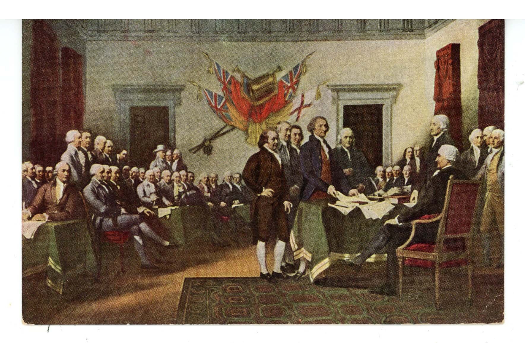 DC - Washington. US Capitol, Rotunda. Declaration of Independence ...