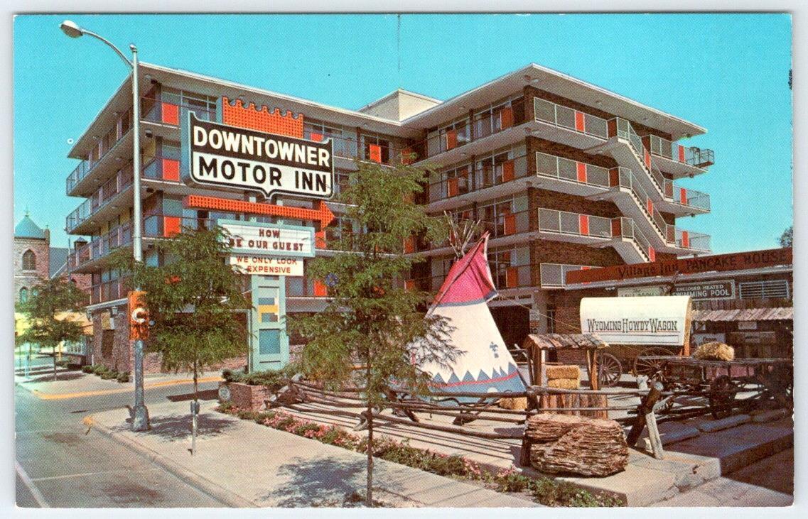1970'S Cheyenne Wyoming Downtowner Motor INN Motel Teepee Howdy Wagon ...