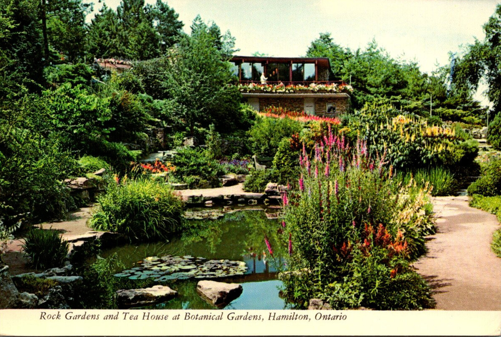 Canada Hamilton Royal Botanical Gardens Rock Gardens Tea House 1973 ...
