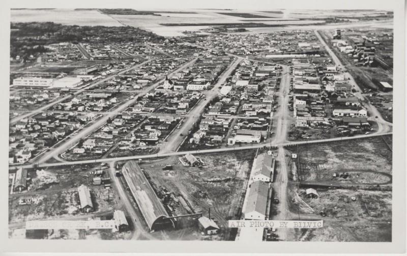 Dawson Creek BC Aerial View Air Photo By Bilvic Real Photo Postcard ...