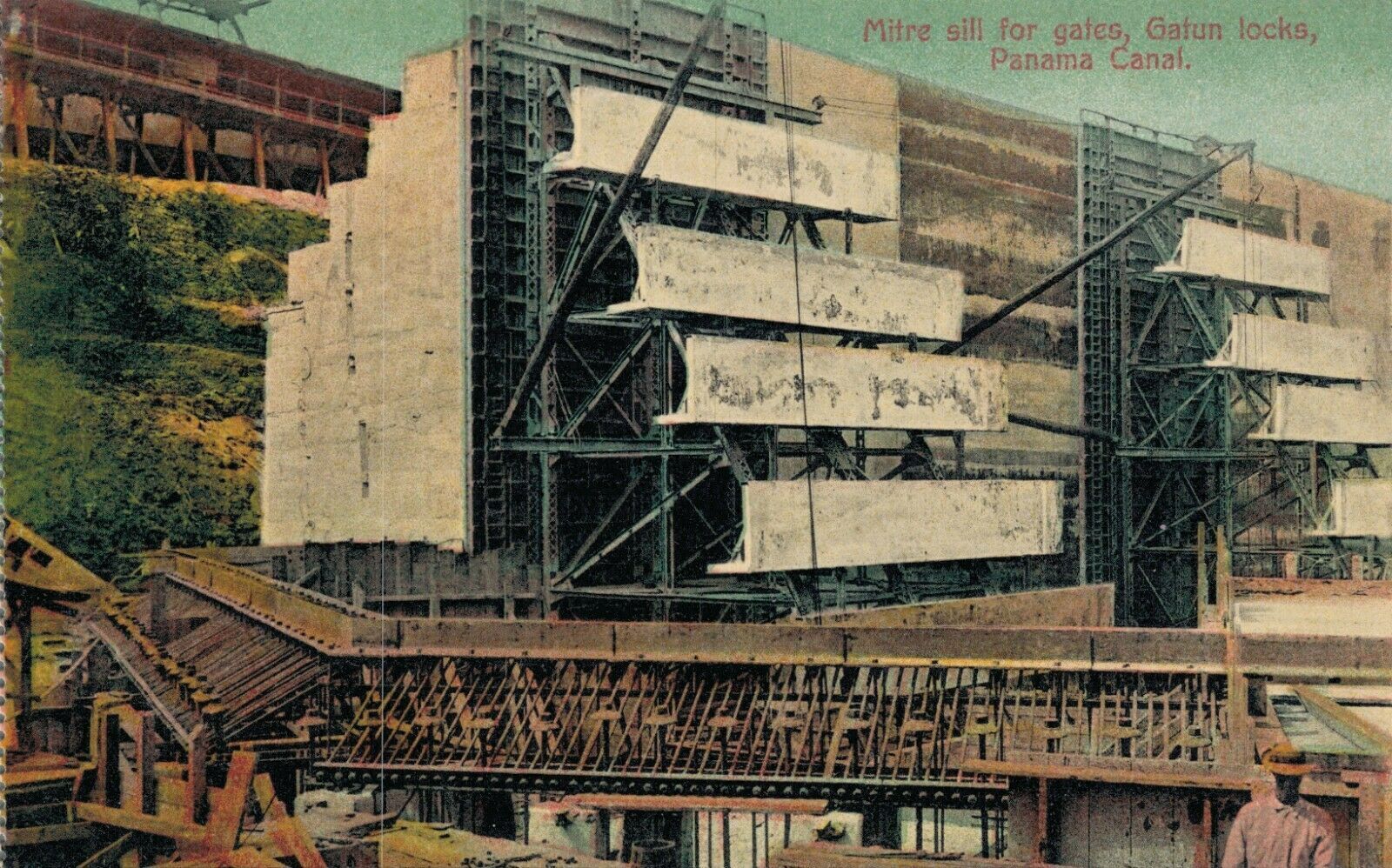 Panama Mitre sill for Gates Gatun Locks Panama Canal 06.11 | Latin ...
