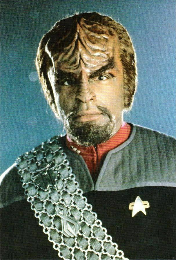 Vintage Postcard Star Trek Lieutenant Commander Worf First Contact 1996 ...