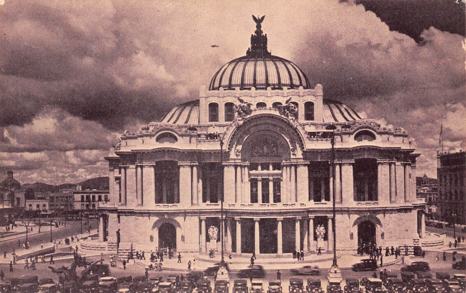 Mexico 1936 Fine Arts Palace Mexico City Cars vintage postcard | Latin ...