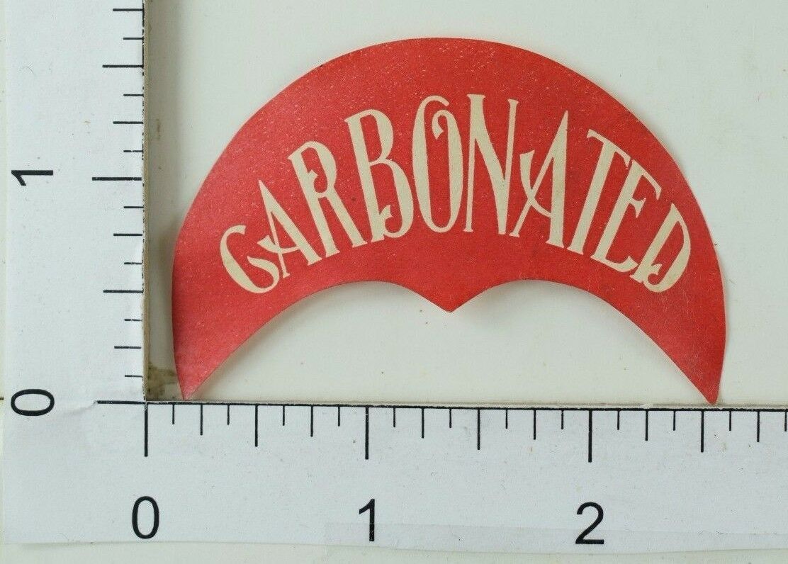 Victorian Soda Bottle Label Carbonated Red Fabulous F30 | Ephemera ...