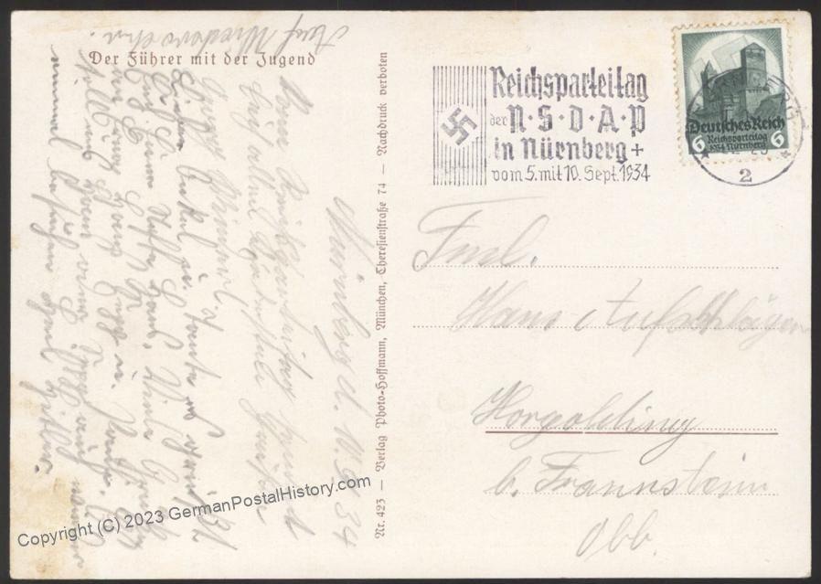 3rd Reich Germany Adolf Hitler Bernile Nienau Nuernberg Rally Nuremberg ...