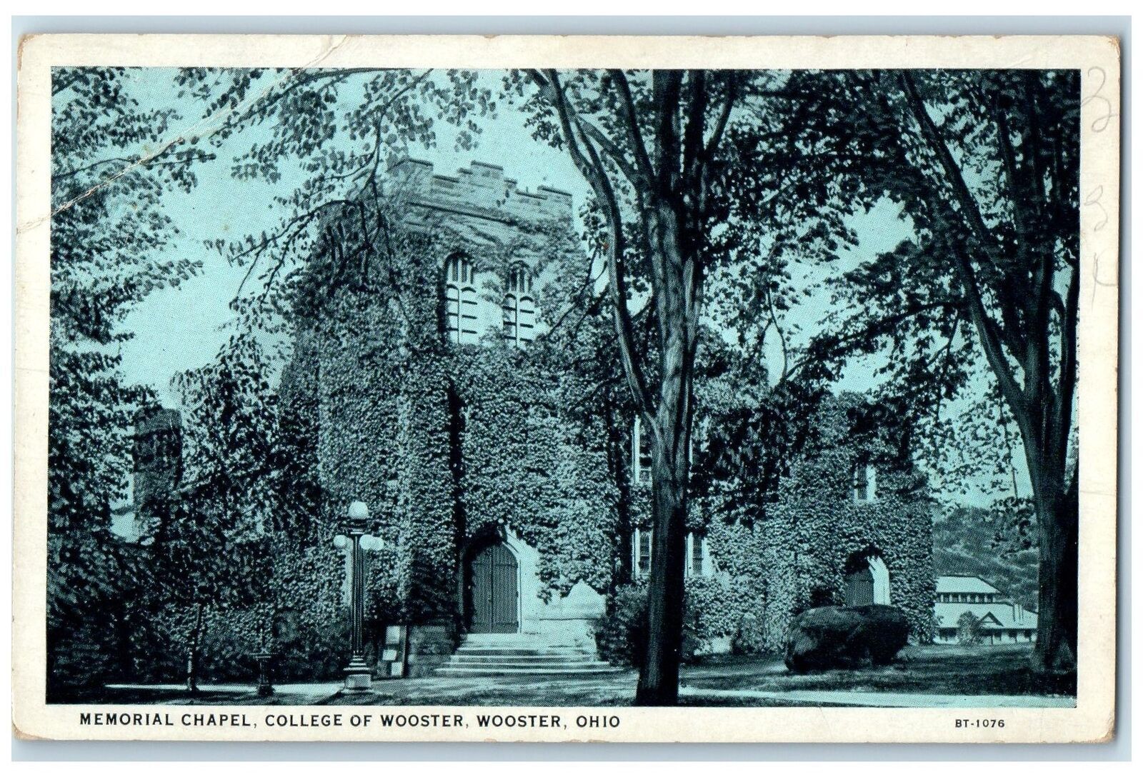 1931 Memorial Chapel College Of Wooster Building Entrance Wooster OH ...