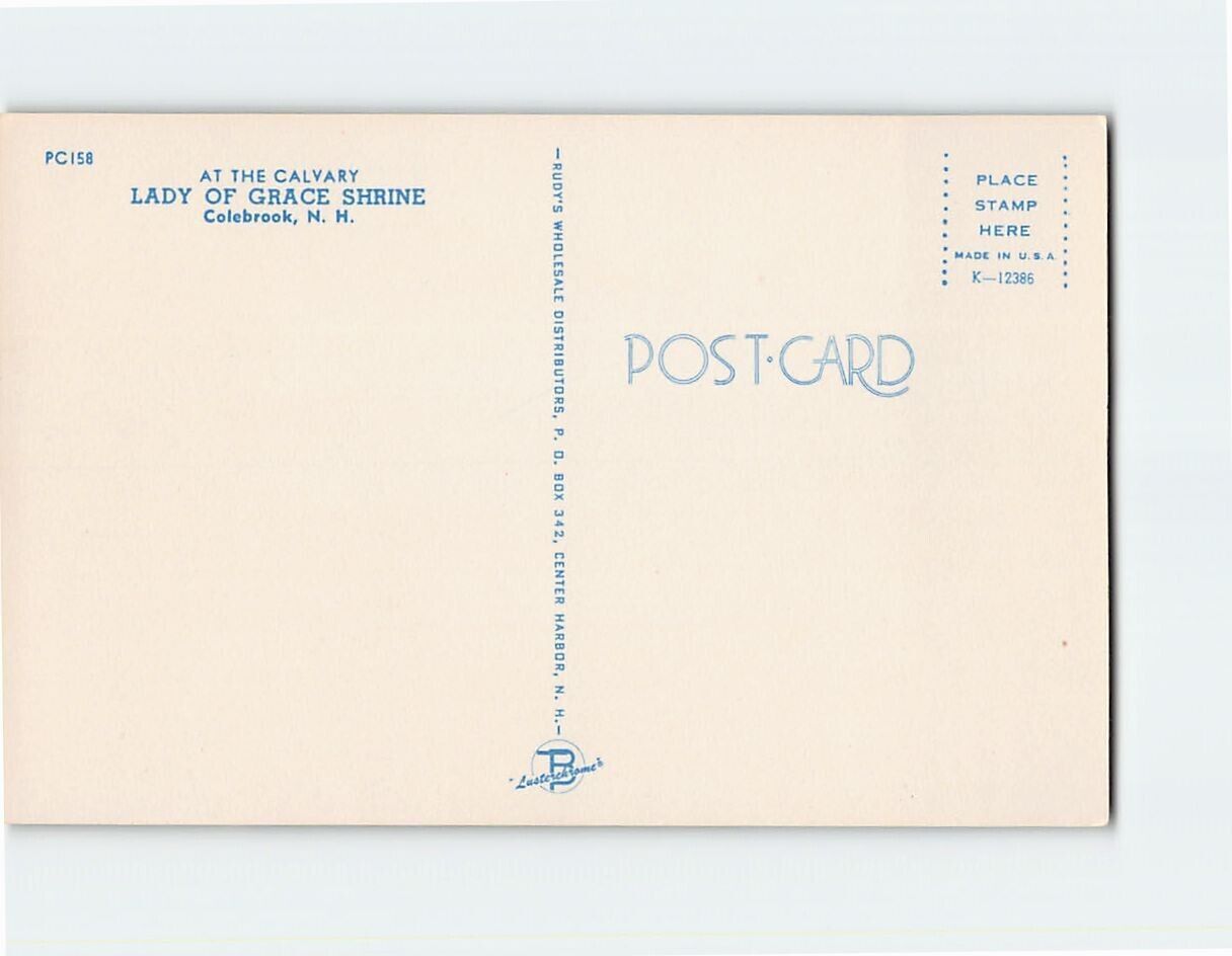 Postcard At The Calvary Lady of Grace Shrine Colebrook NH USA | United ...