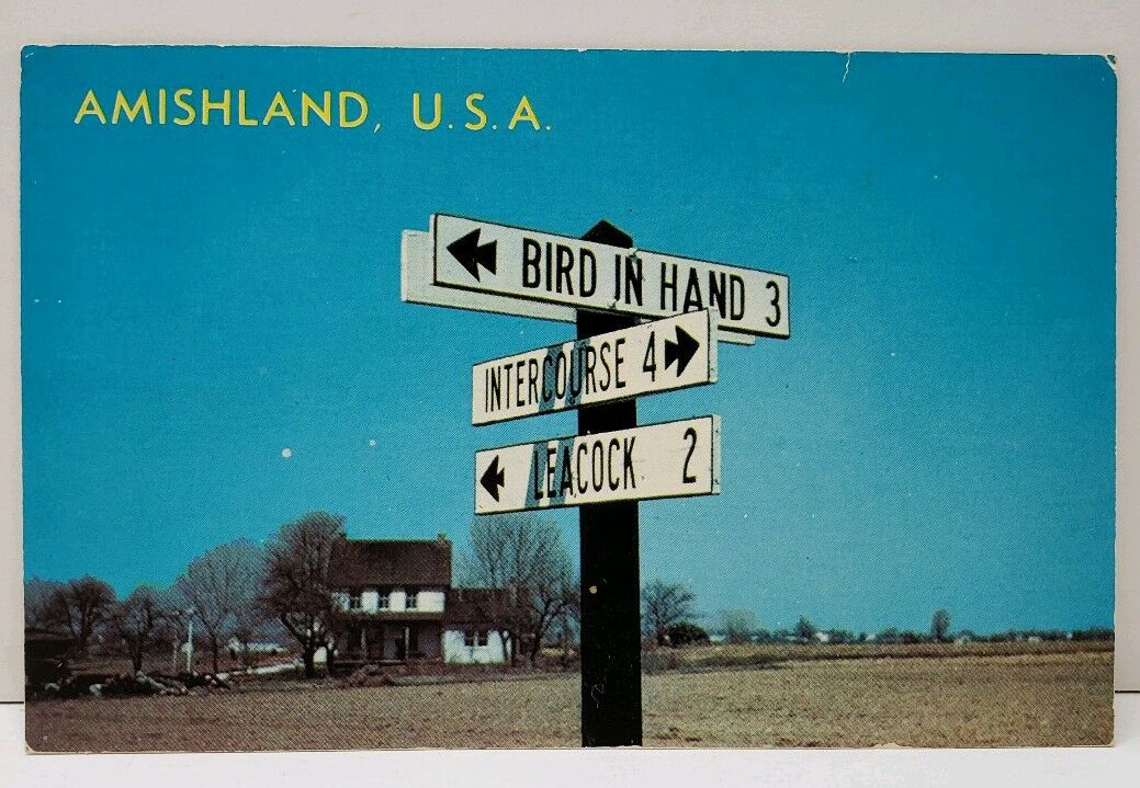 Amish, Dutch Country Road Signs 1969 Melvin J. Horst Photo Lancaster ...