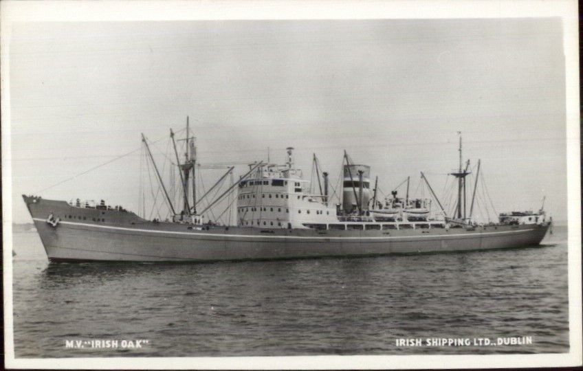 Irish Ship MV Irish Oak Out of Dublin c1950 Real Photo Postcard jrf ...
