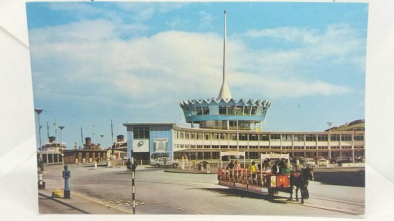 Vintage Postcard Sea Terminal & Horse Drawn Tram Douglas IOM | Europe ...