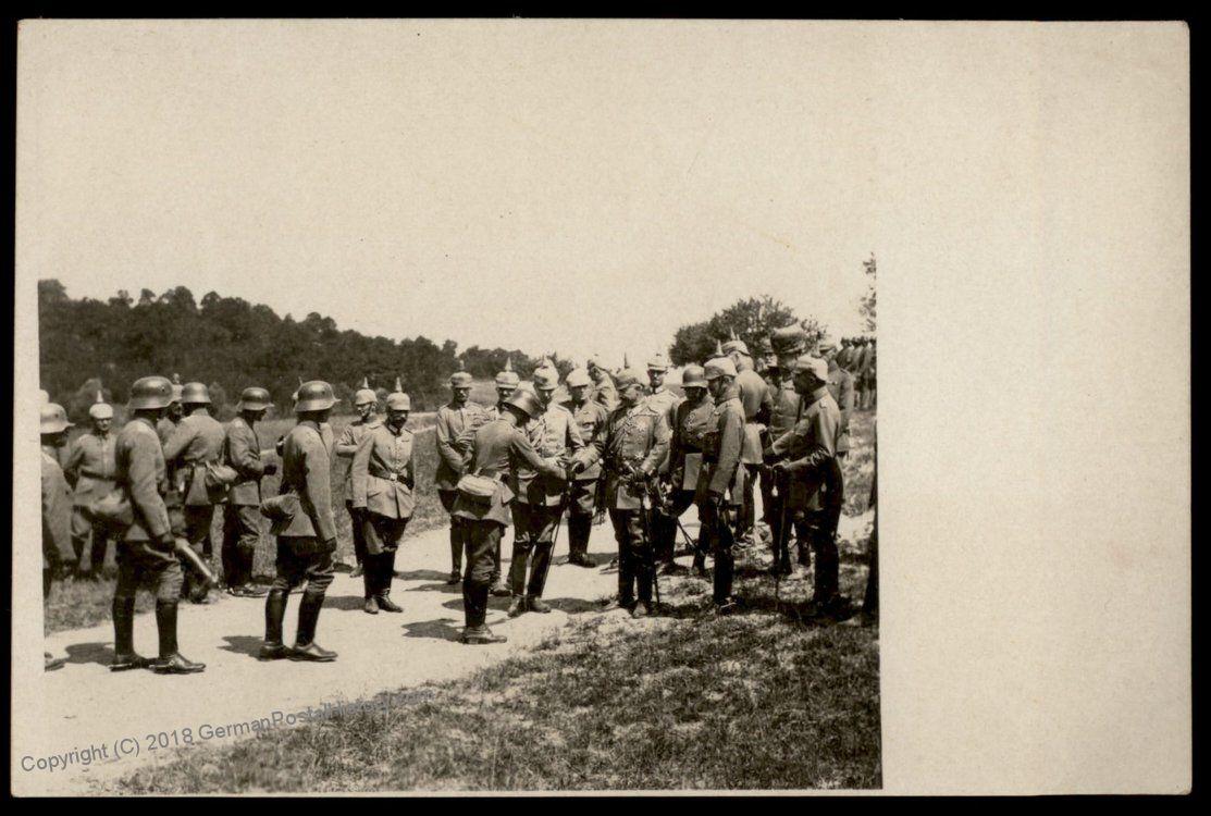 Germany WWI Kaiser Wilhelm II and Stahlhelm Troops PRIVATE RPPC 79539 ...