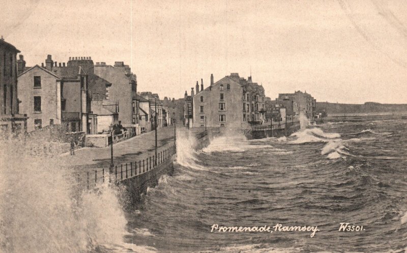 Vintage Postcard 1910's Promenade Ramsey England UK The Wyndham Series ...