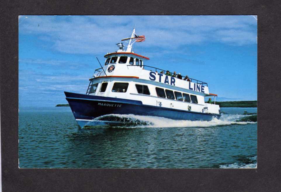 MI Star Line Boat MV Marquette Mackinac Island St Ignace Michigan ...