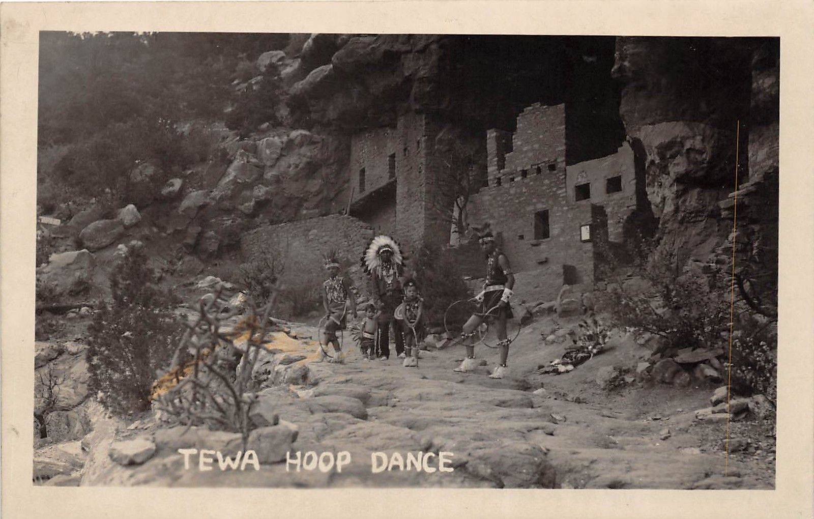 E19/ Native American Indian Real Photo RPPC Postcard 1950 Tewa Hoop ...
