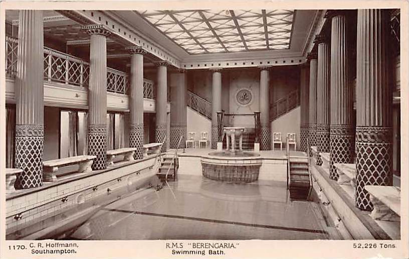R.M.S. Berengaria, Swimming Bath Interior | Topics - Transportation ...