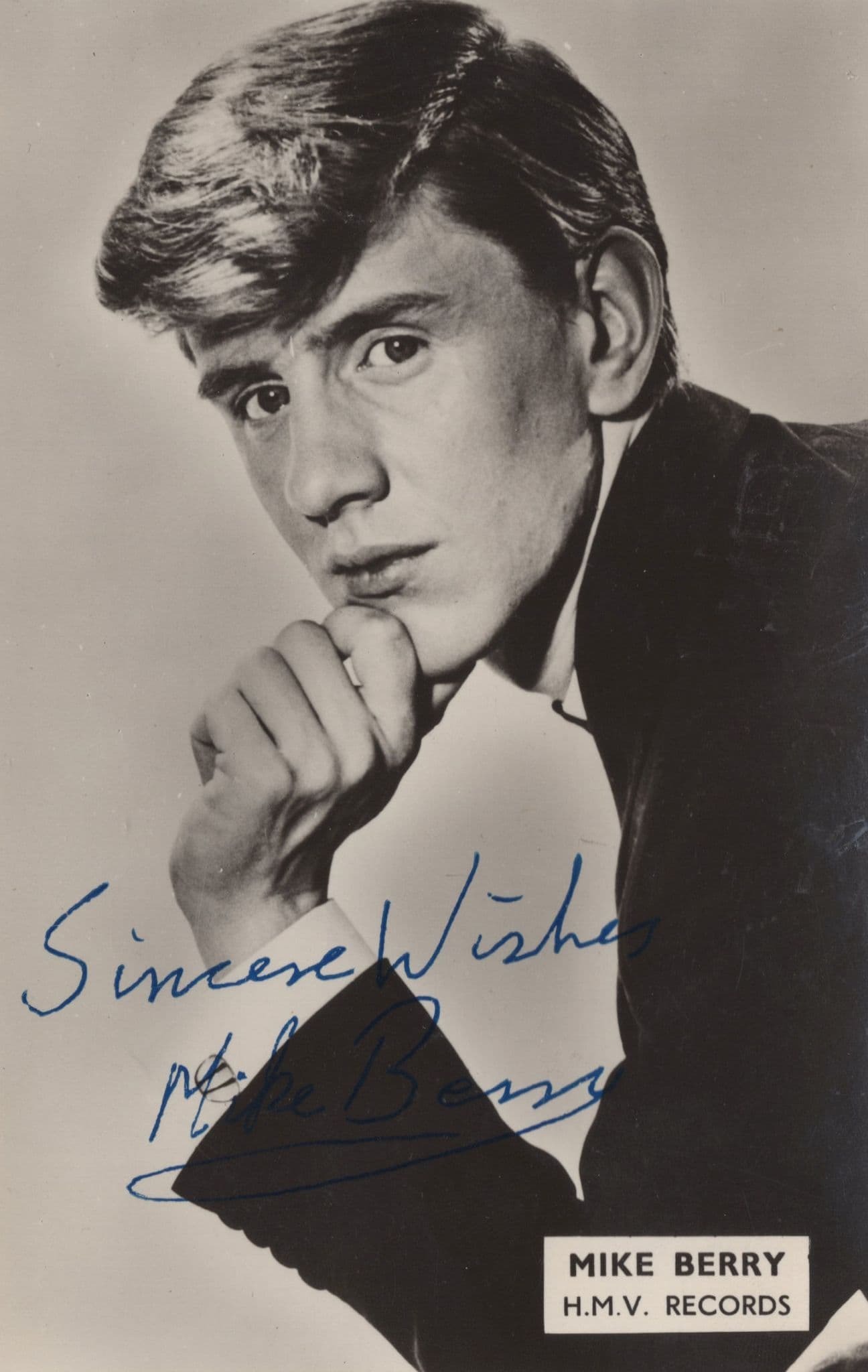 Mike Berry 1960s Pop Singer Rare Hand Signed HMV Record Photo | Other ...