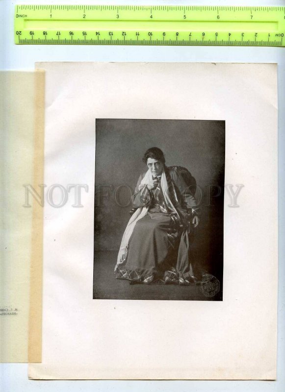 255910 RUSSIA Savina in the role of Sarah Ivanov Chekhov 1900-years ...