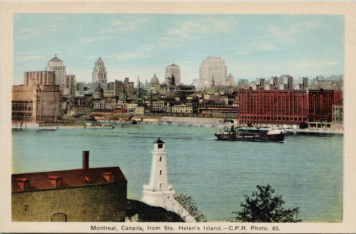 Montreal Quebec QC Que Ste Helen Island CPR Photo Unused Postcard D71 ...