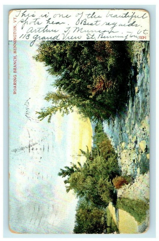 1909 Roaring Branch. Bennington, Vermont VT Antique Posted Postcard ...