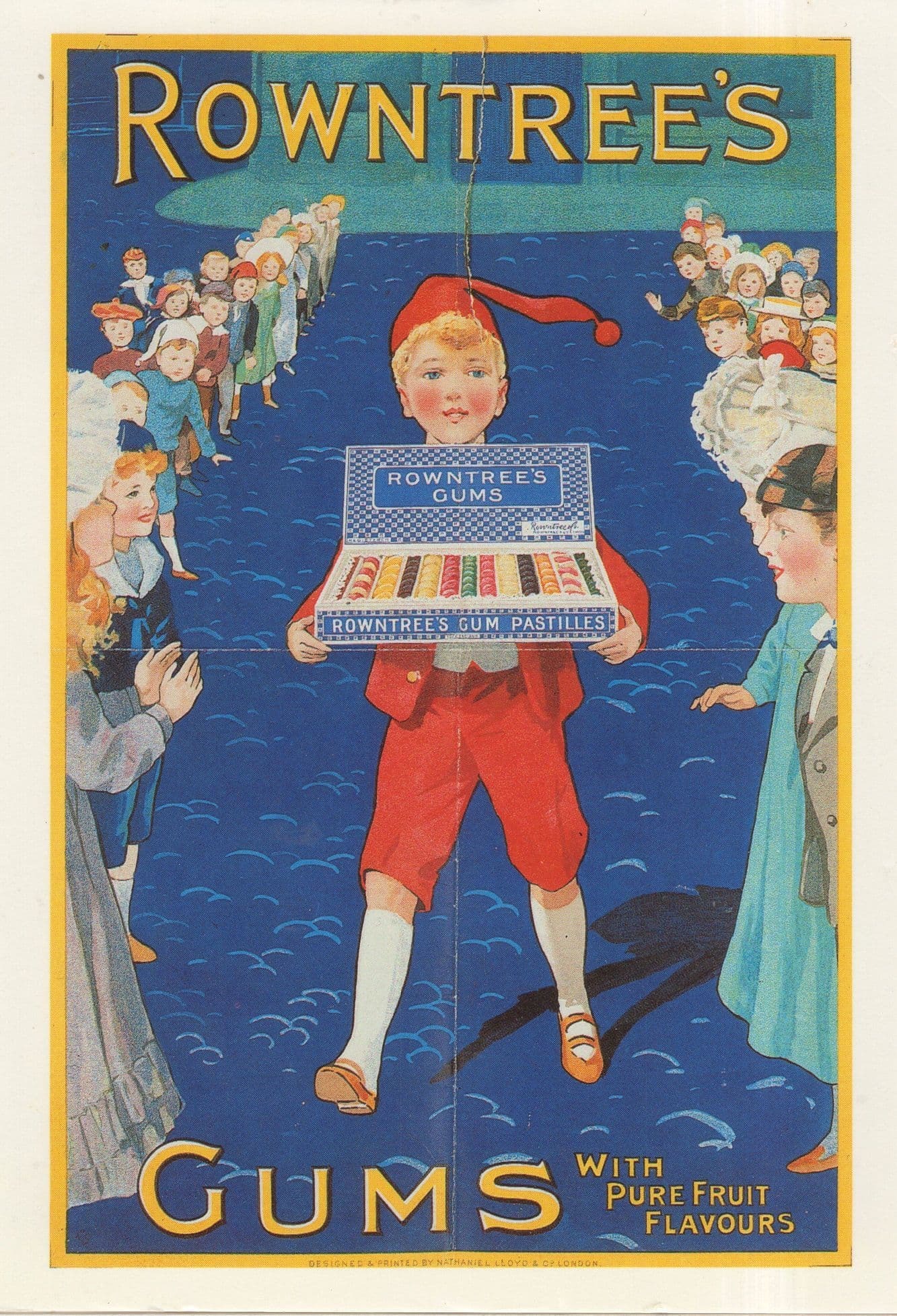 Rowntrees Fruit Gums Confectionary Poster Advertising Postcard | Topics ...