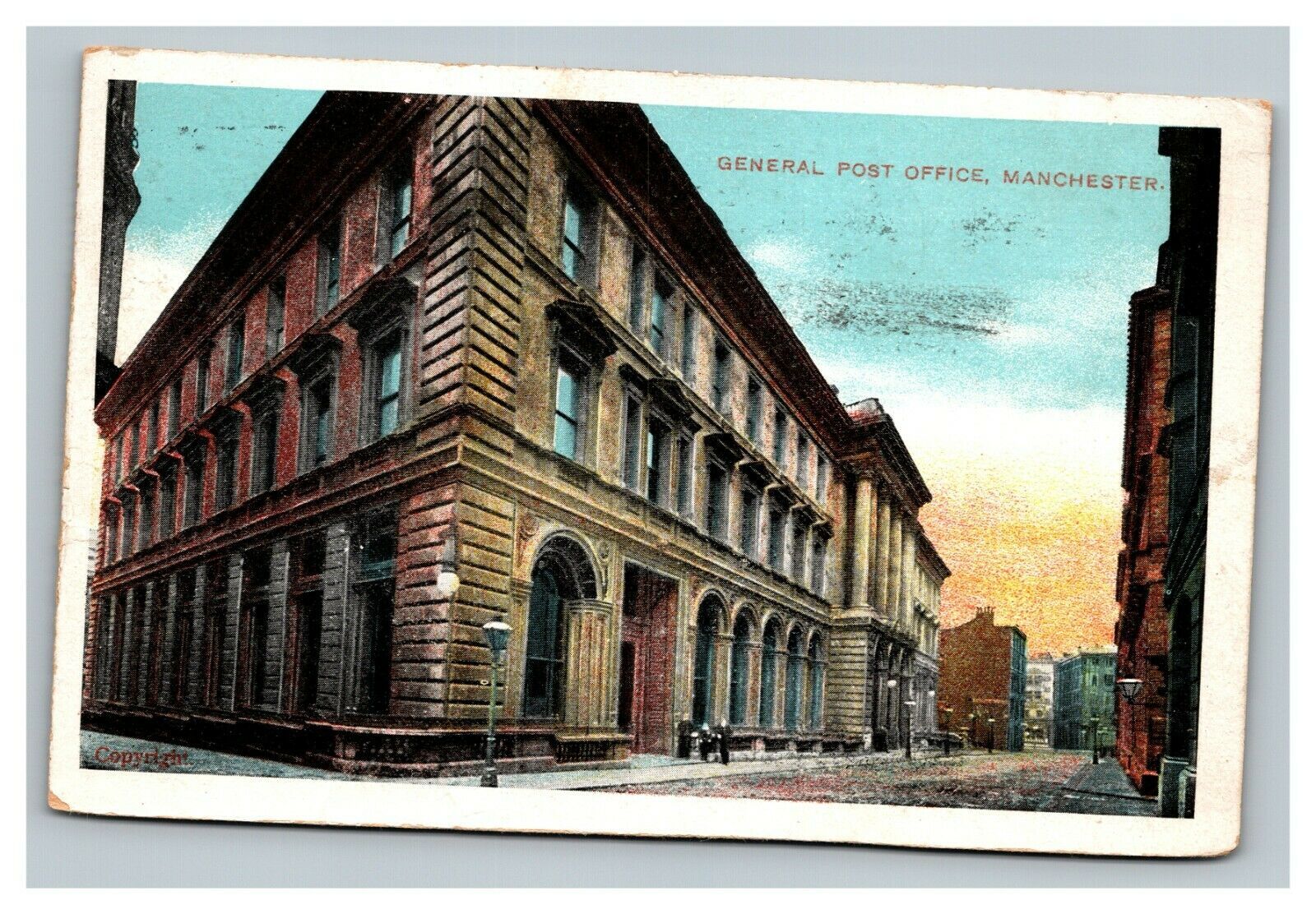 Vintage 1909 Postcard General Post Office Building Manchester Michigan ...