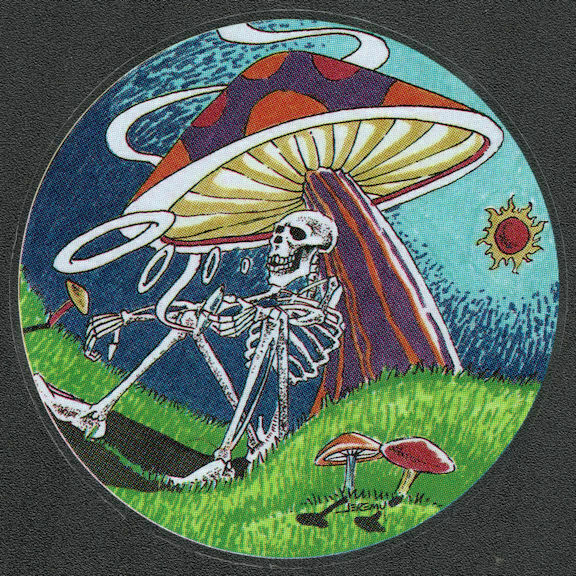 Grateful Dead Original Car Window Decal Skeleton Smokes By Magic ...