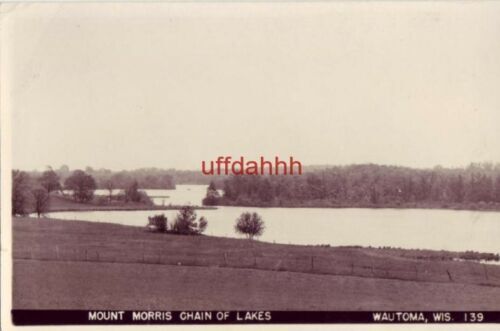 Mount Morris Chain of Lakes Wautoma, WI 1954 Rppc | United States ...