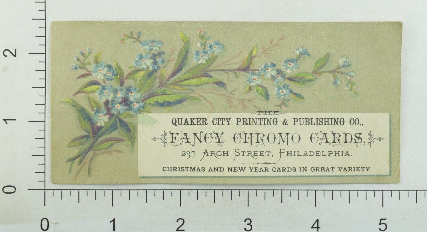 Vintage Quaker City Printing Fancy Chromo Cards Victorian Trade Card ...