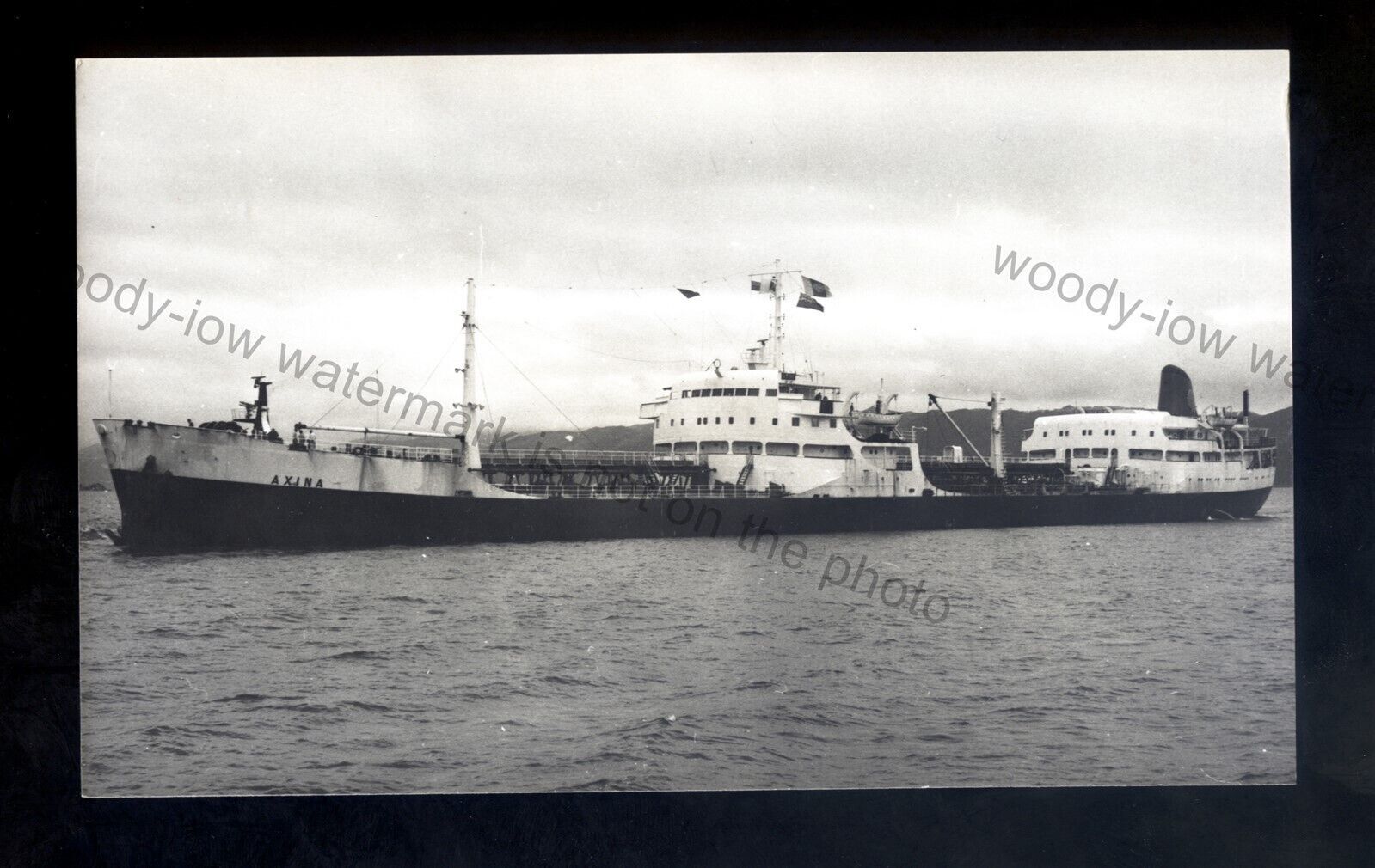ta1976 - Shell Oil Tanker - Axina - built 1958 - photograph 5.5 x 3.5 ...