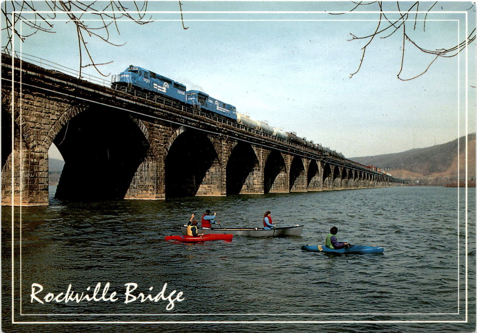 Vintage Postcard: Rockville Bridge - World's Longest Stone Arch Bridge ...