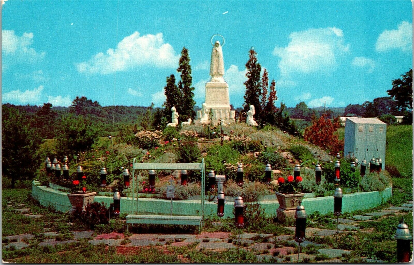 Vtg West Scarboro Maine ME Shrine of our Lady of Fatima Postcard ...