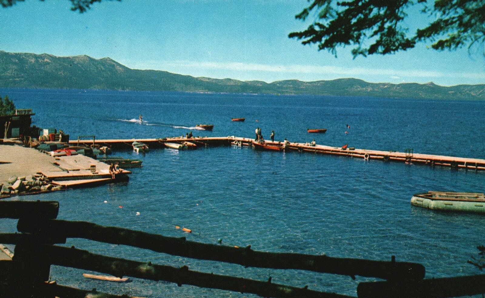 Vintage Postcard Picturesque Boating Facility Beautiful Zephyr Point ...