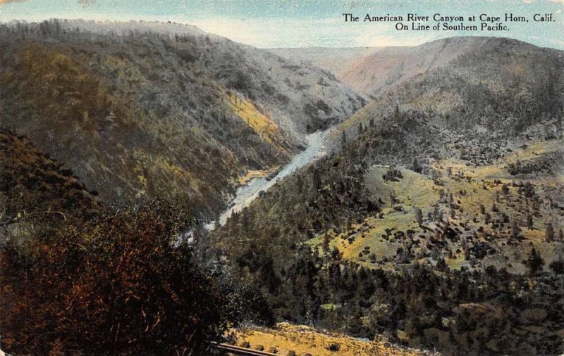 Cape Horn California American River Canyon Old Southern Pacific Line PC ...