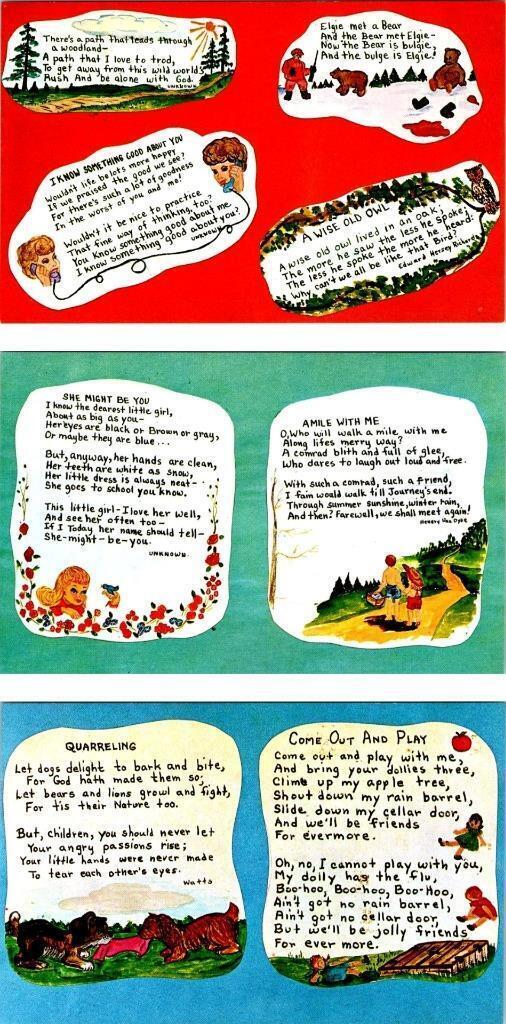 3~Postcards GAYLORD MI Michigan POEMS From The POEM NOOK~Call Of The ...