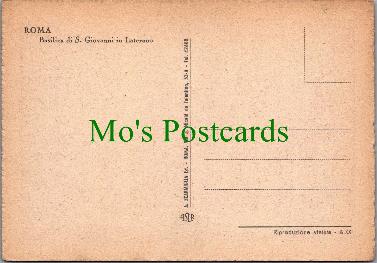 Italy Postcard - Rome / Roma -Basilica Di S.Giovanni - Pencil Sketch ...