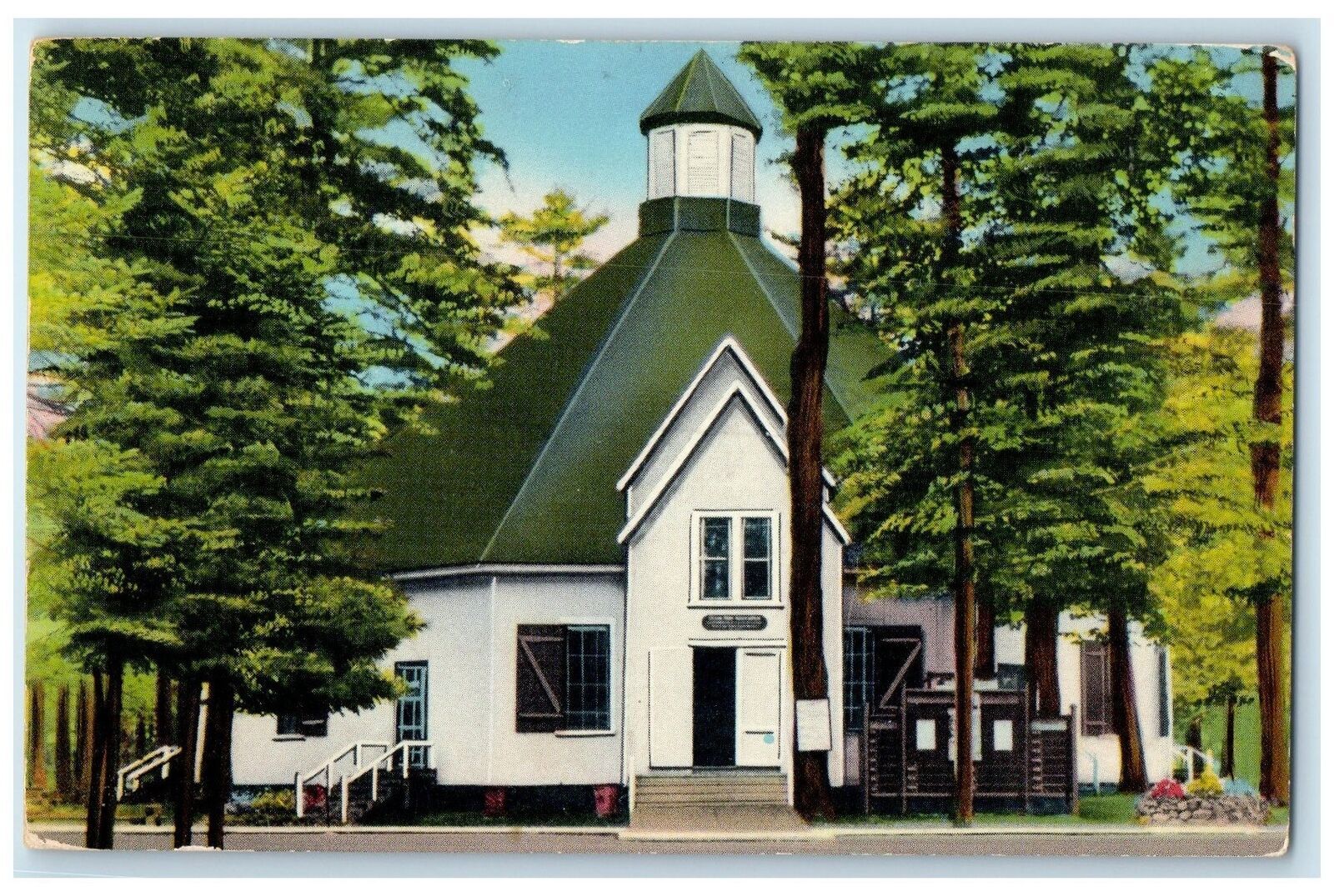 1955 The Temple Ocean Park Cottage Building Resort View Maine ME Posted ...