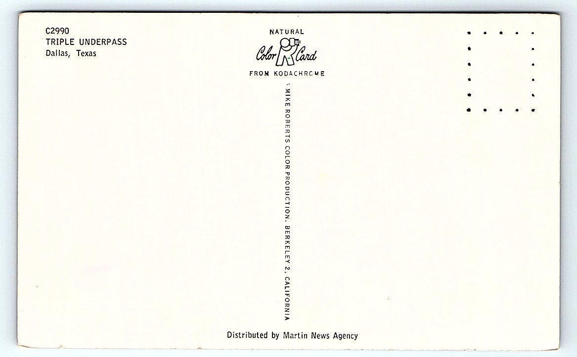 DALLAS, TX Texas ~ TRIPLE Highway UNDERPASS c1940s Cars Postcard ...