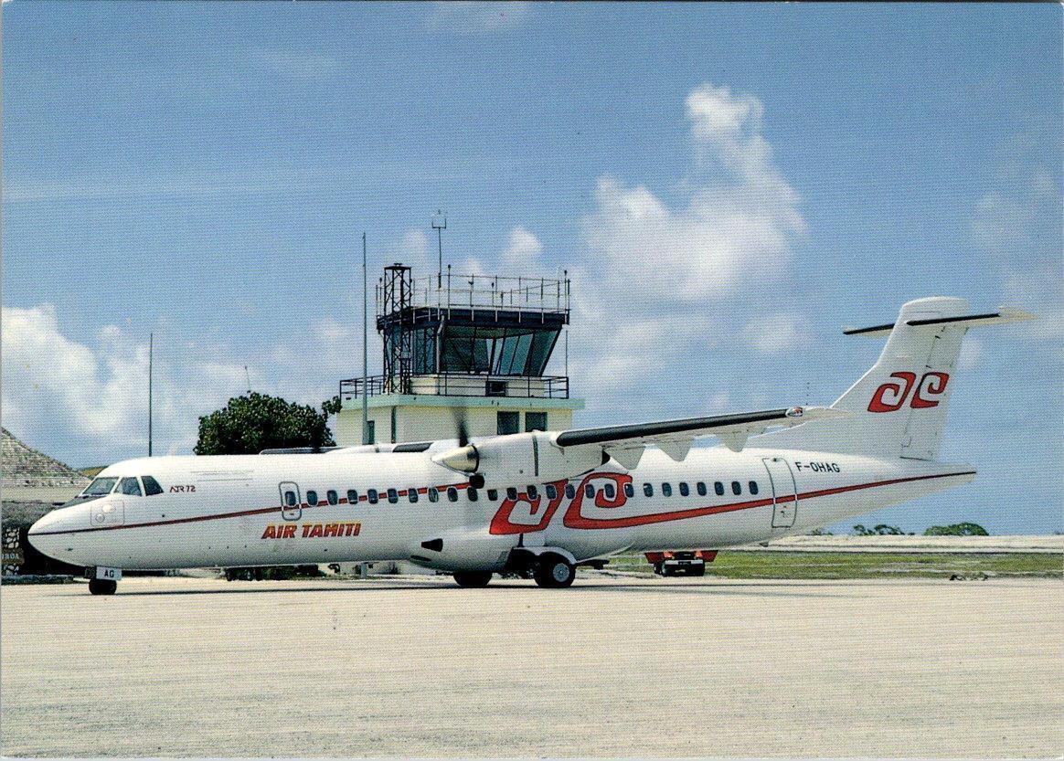 Rangiora, French Polynesia AIRPORT & AIR TAHITI AIRPLANE Tower 4X6 ...