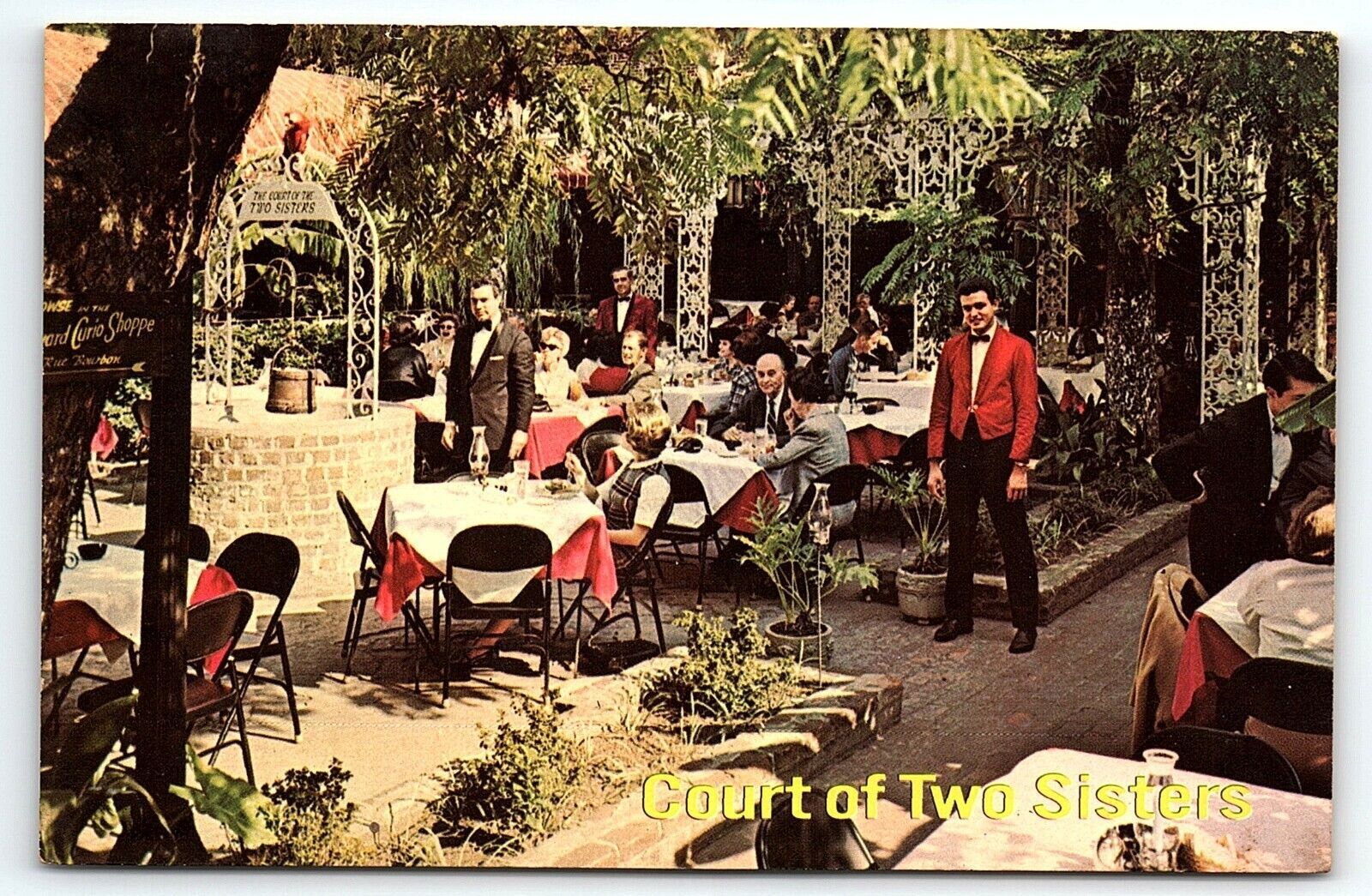 1960 New Orleans LA French Quarter Court of TWO Sisters Restaurant ...