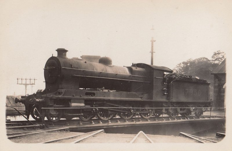 LMS 17950 4F Class 4-6-0 Cummings WW1 1918 Train Real Photo Postcard ...