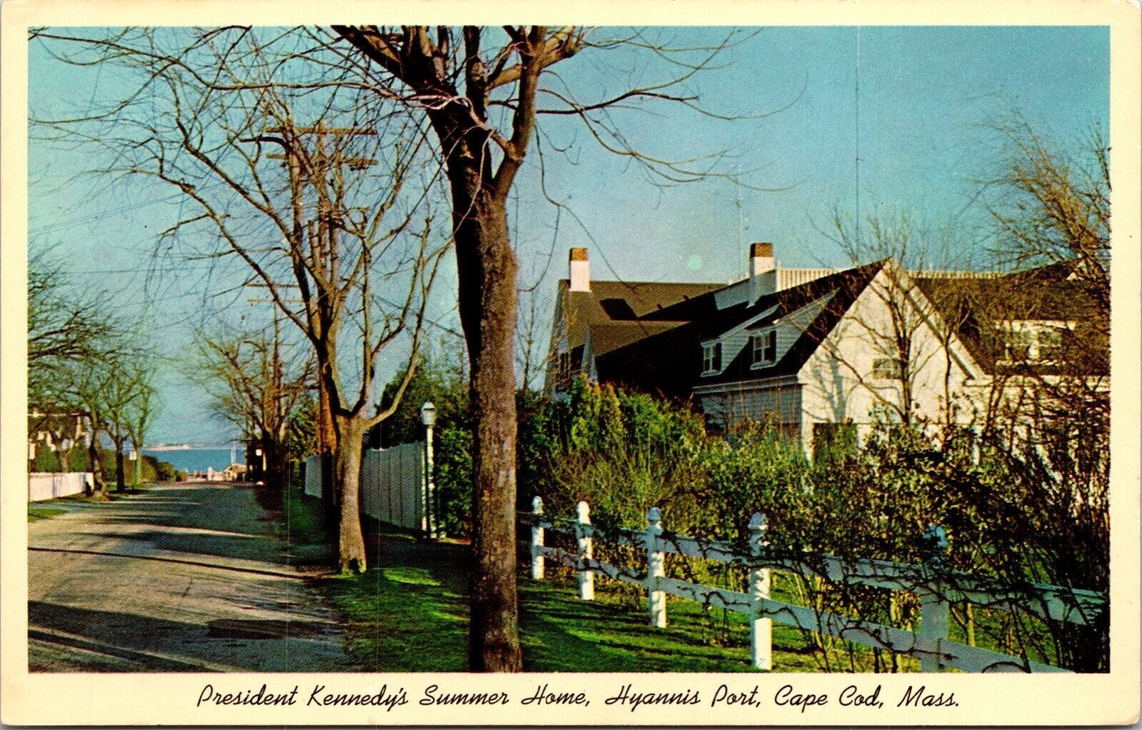 President Kennedys Summer Home Hyannis Port Cape Code Mass Ma Postcard ...