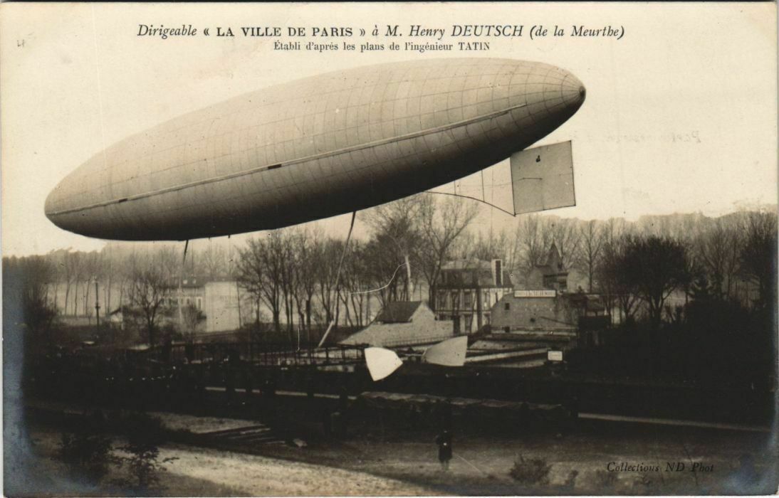 PC Dirigeable Ville DE Paris Zeppelin Balloon Aviation (A19589 ...