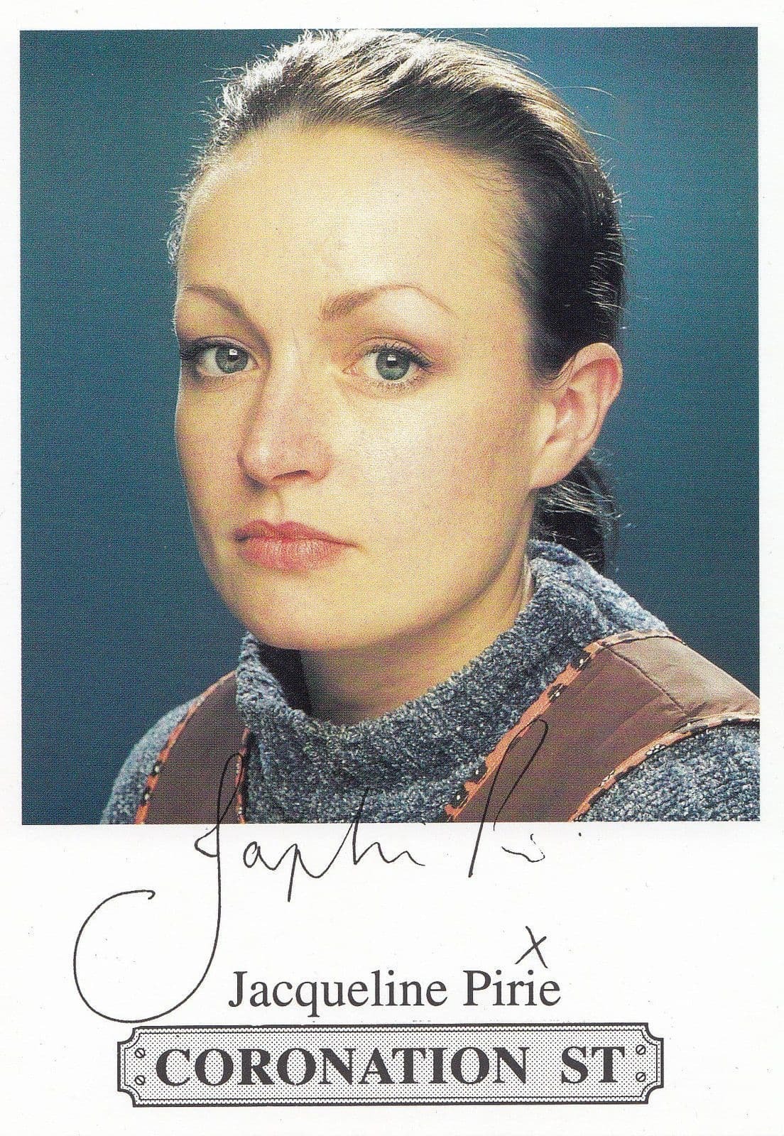 Jacqueline Pirie Coronation Street Actress Printed Signed Rare Cast ...