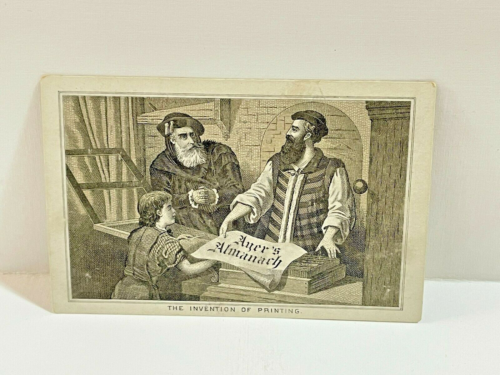 Spain Spanish Trade Card 'Invention of Printing' Yesterday's Almanac ...