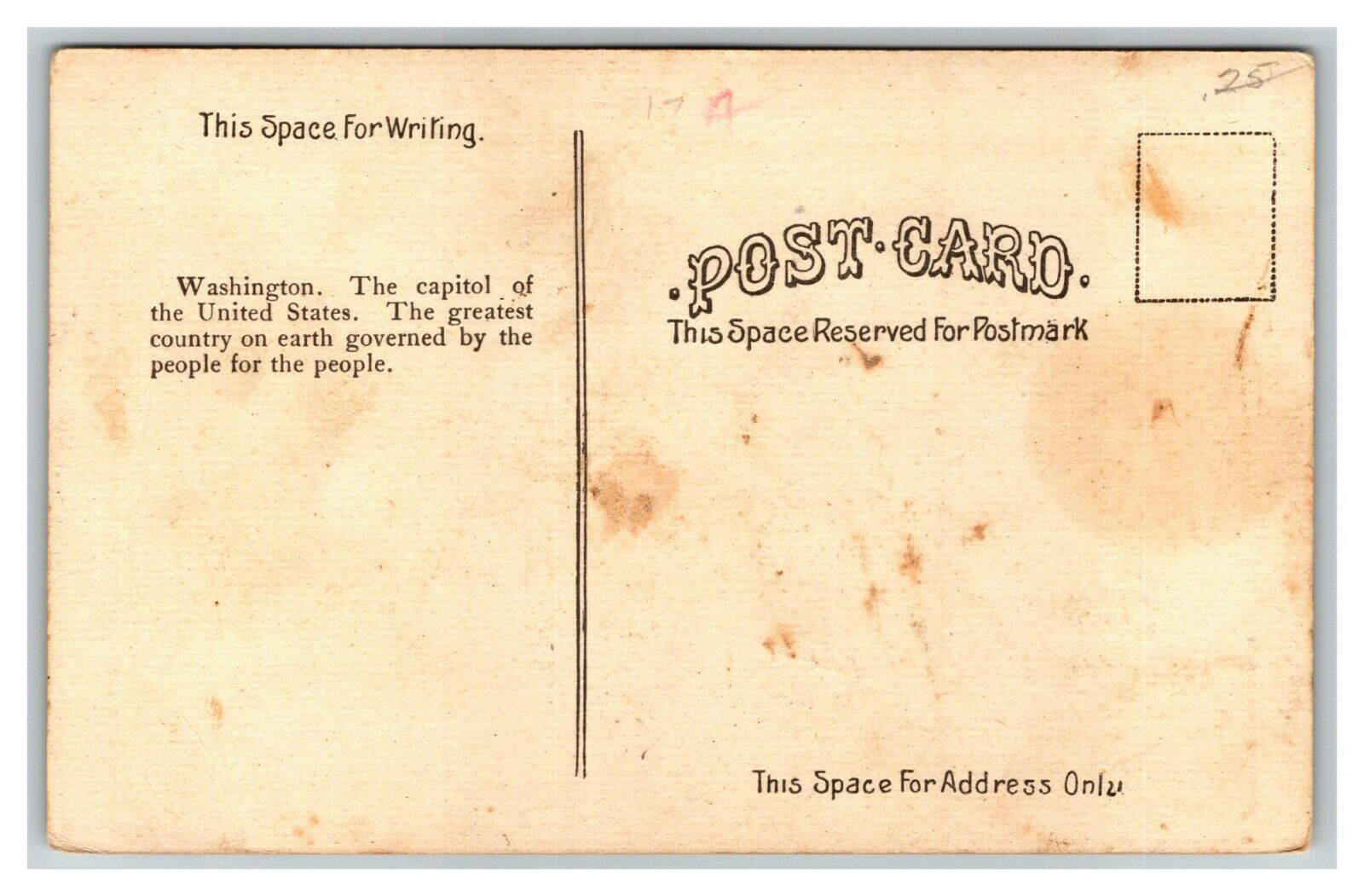 Vintage 1910's Postcard Panoramic View of the US Capitol Building ...