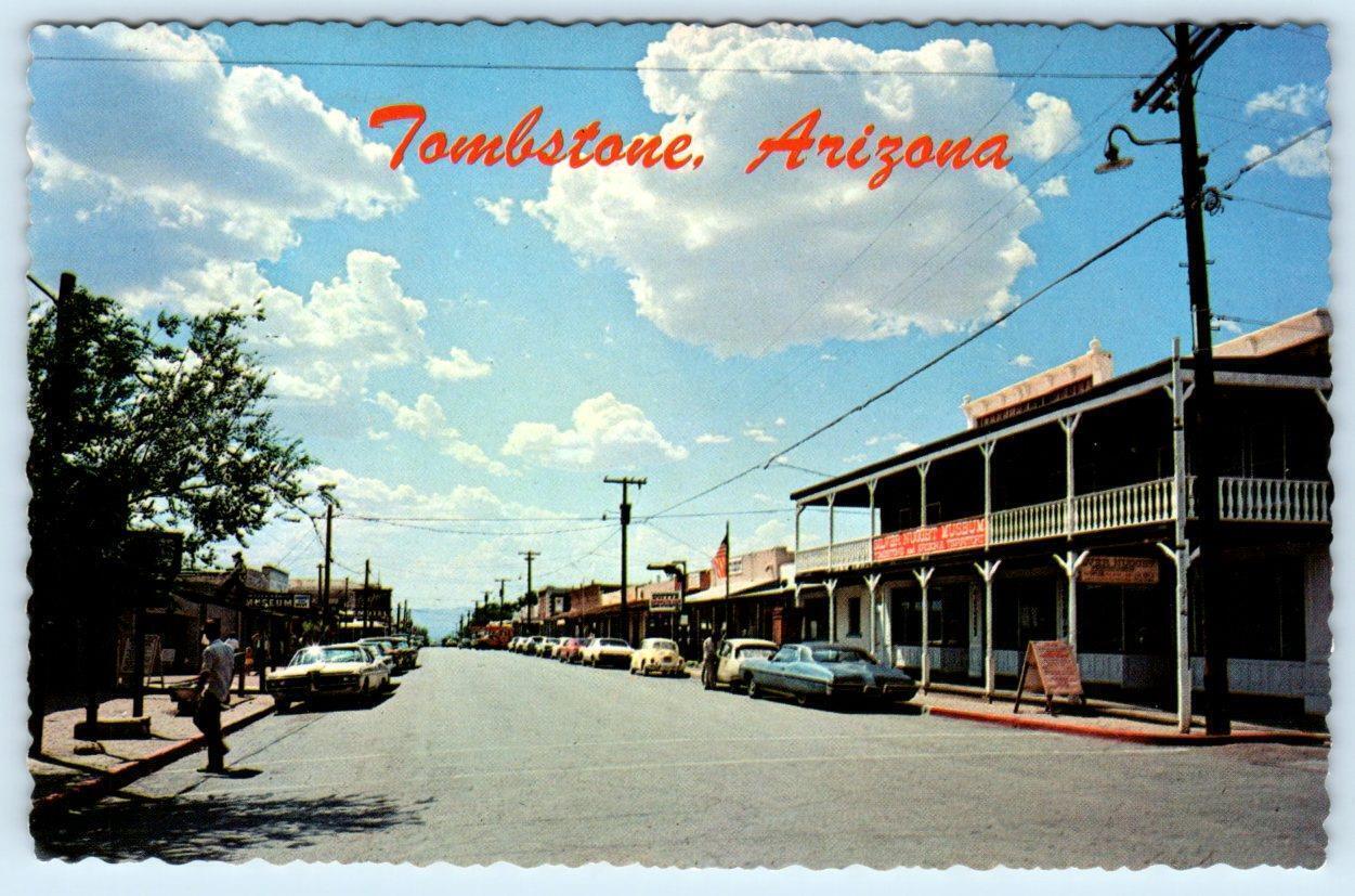 3 Postcards TOMBSTONE, Arizona AZ ~ ALLEN STREET Scenes & GENERAL STORE ...