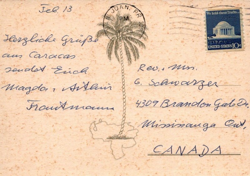 Vintage Continental Size Postcard 9 Sparkling Images of Venezuela 1970s ...